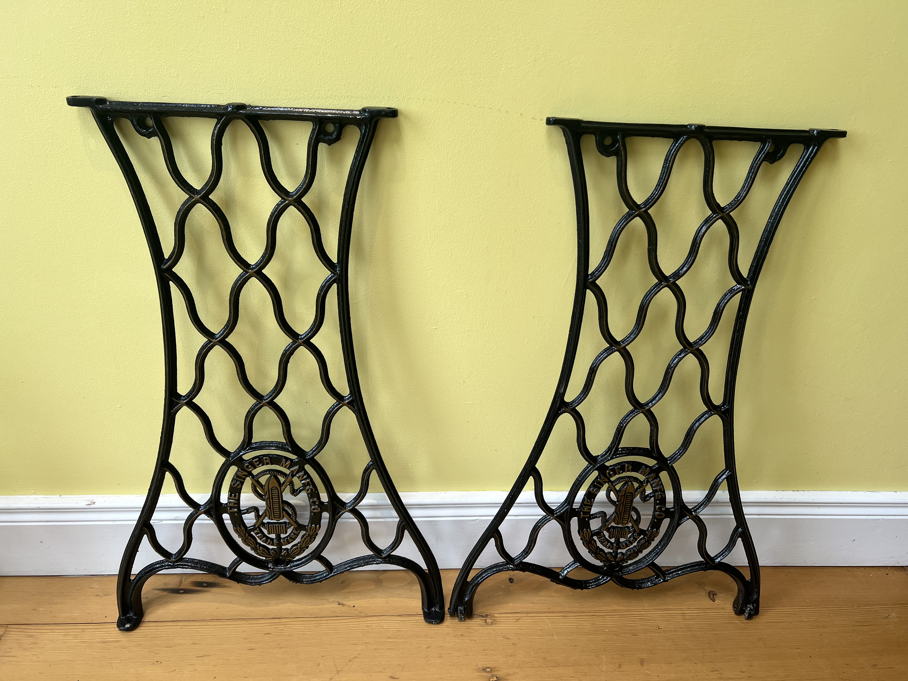 A Beautifully Restored and Highlighted Pair of Vintage Singer Sewing ...