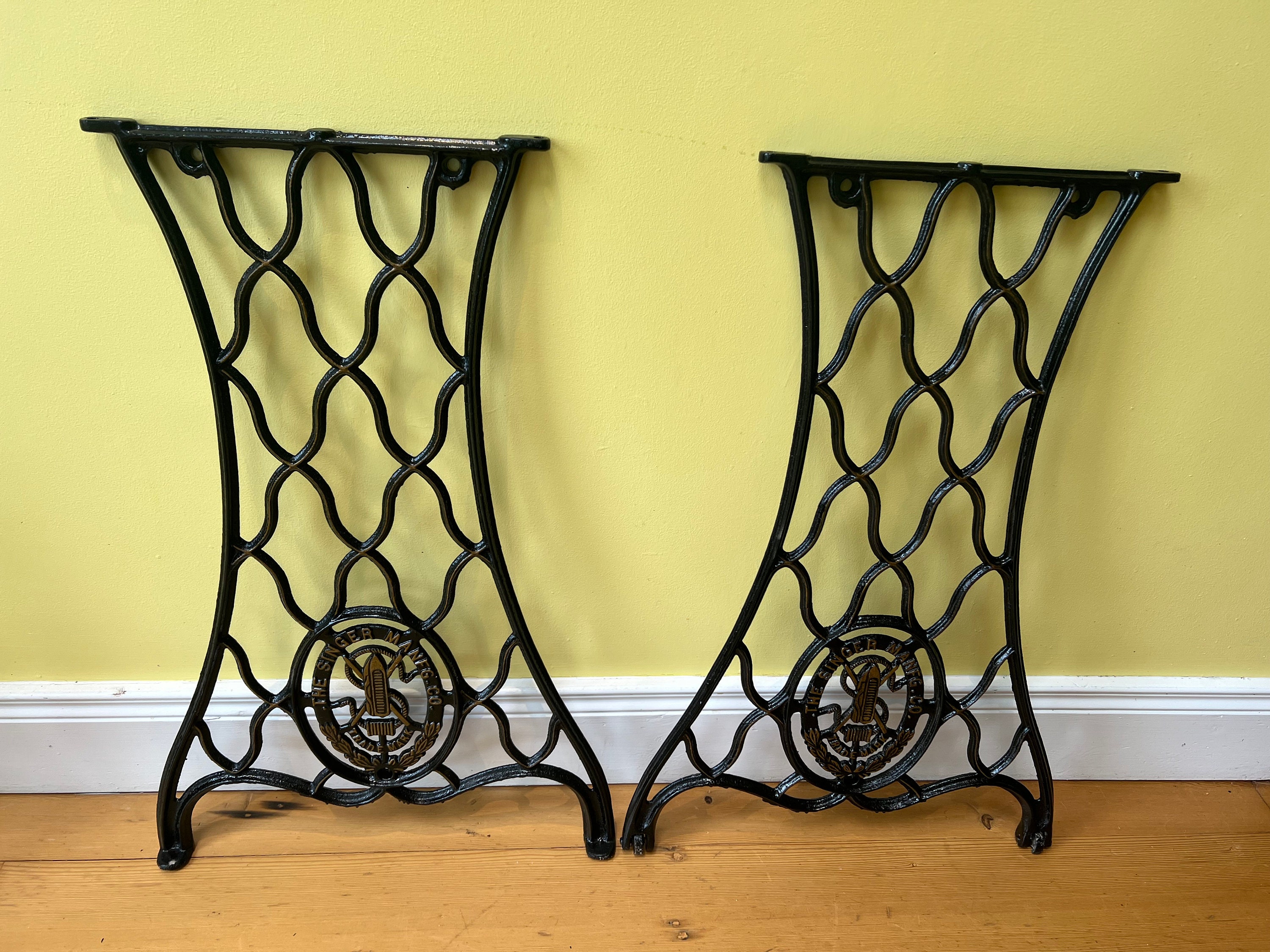 A Beautifully Restored and Highlighted Pair of Vintage Singer Sewing ...