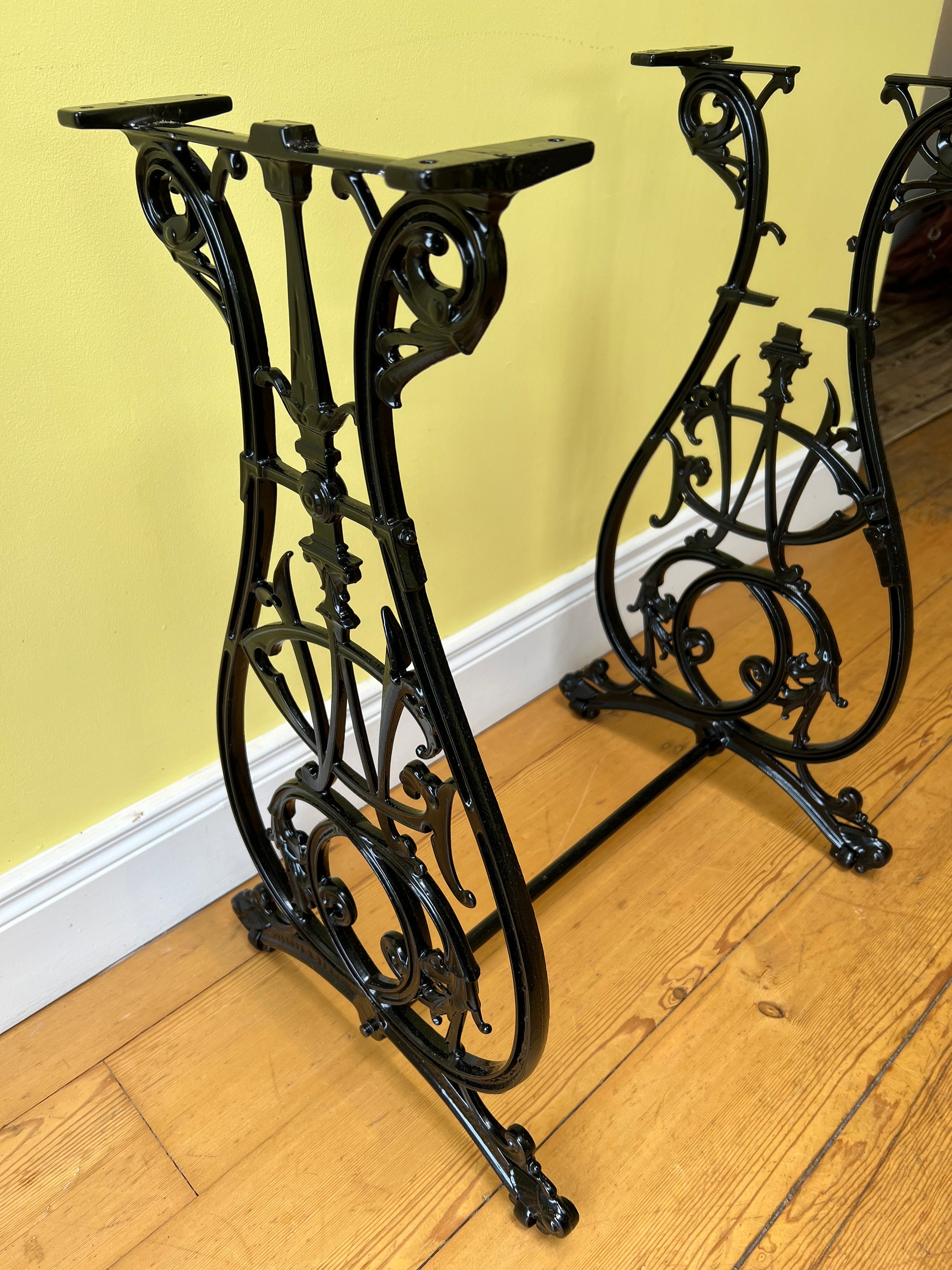 A Rare and Beautiful Antique Victorian Cast Iron Hall, Consol ...