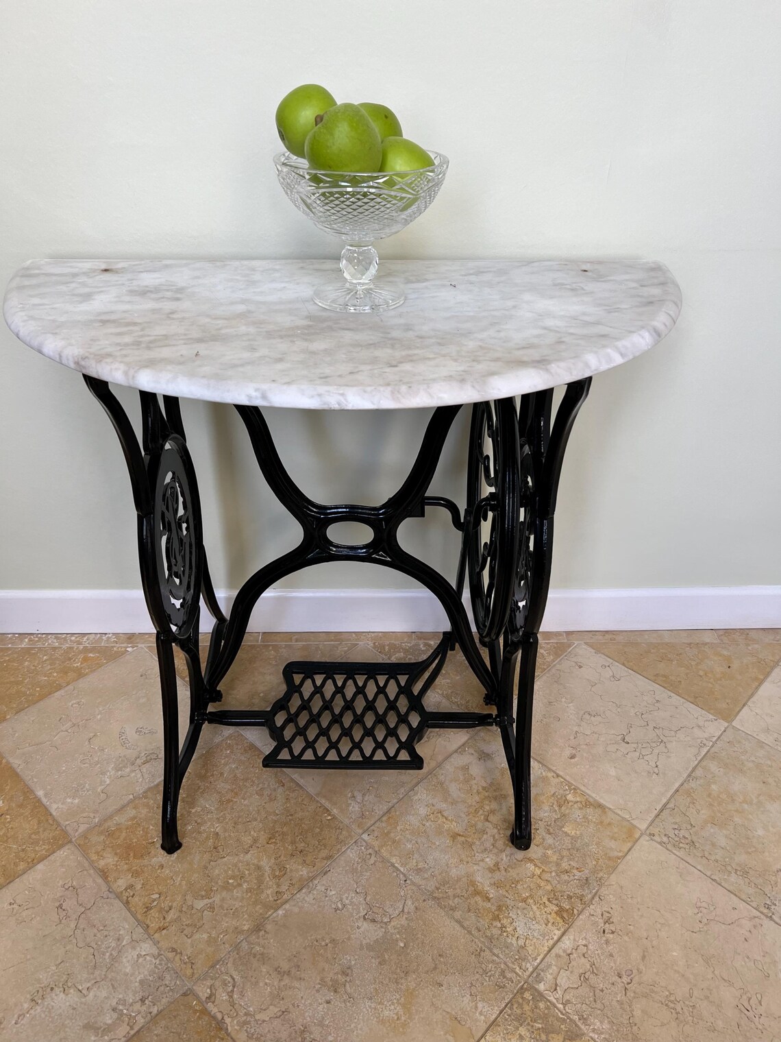 Antique Victorian Hall, Consol, Conservatory or Kitchen Table Made From ...