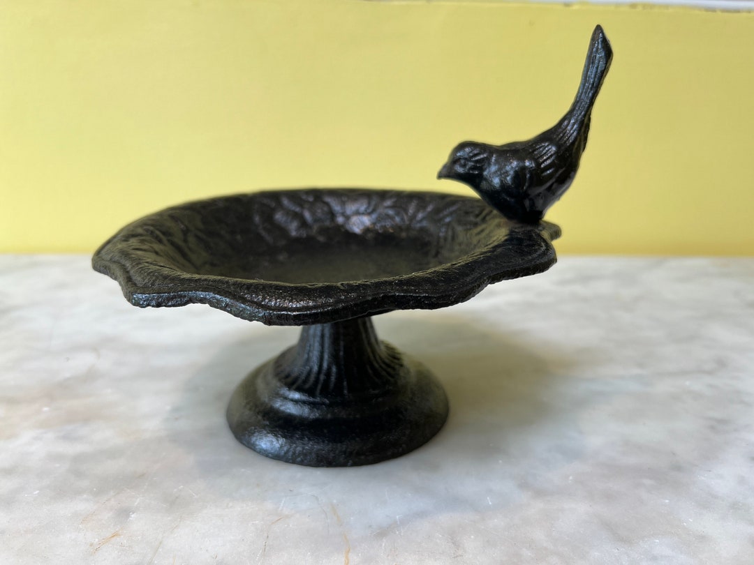 Antique Victorian Cast Iron Bird Bath/bon-bon Dish - Etsy