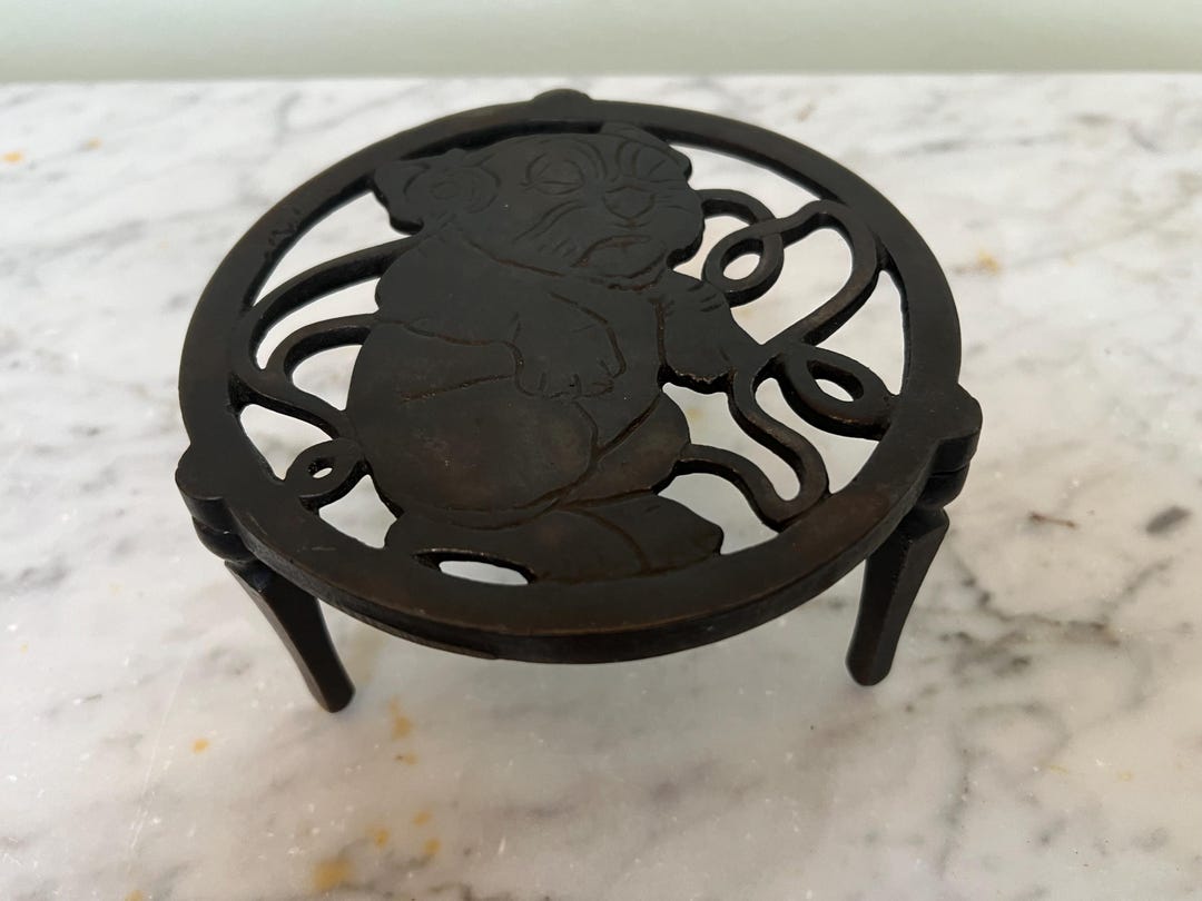 Antique Three Legged Cast Iron Trivet Featuring George Studdy's ...