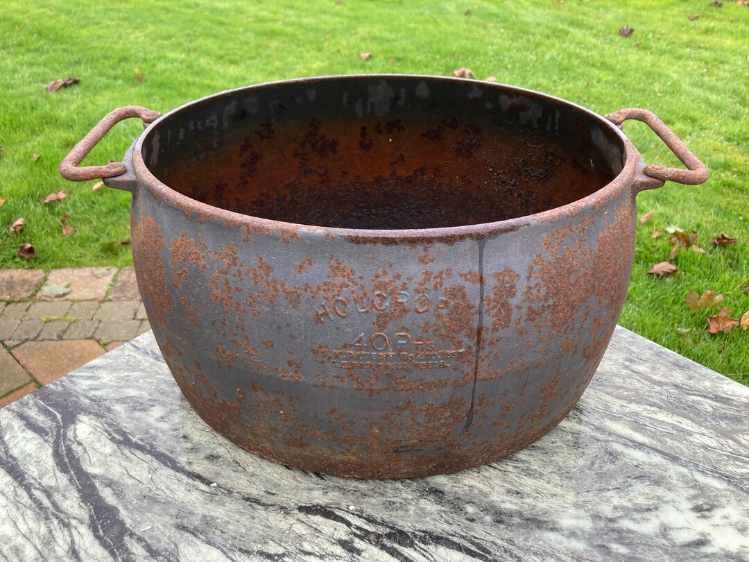 Antique Victorian T Holcroft & Sons 40pint (5 Gal) Cast Iron Side ...