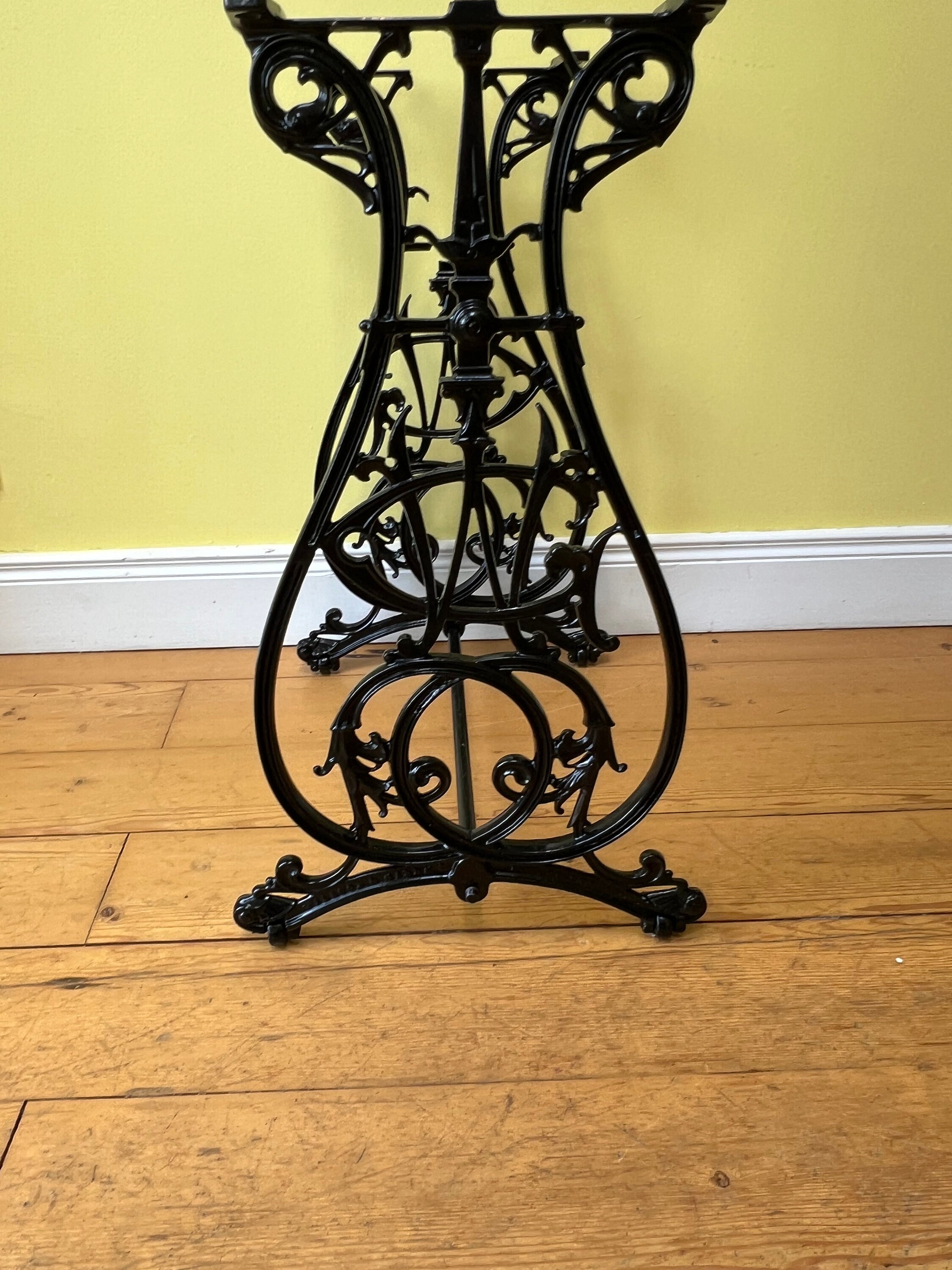 A Rare and Beautiful Antique Victorian Cast Iron Hall, Consol ...