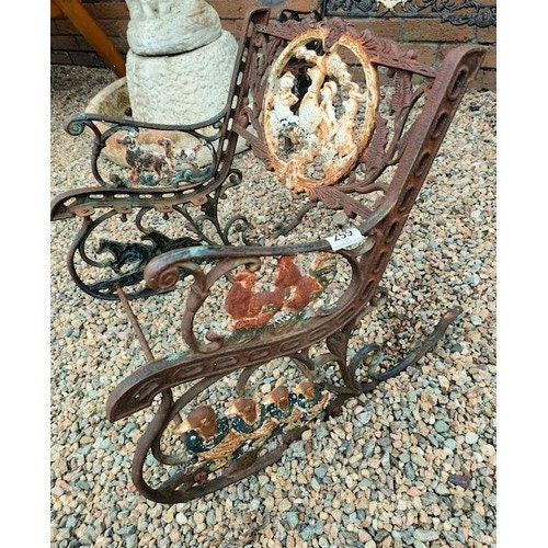 Antique Cast Iron Children's Rocking Chair - Etsy UK