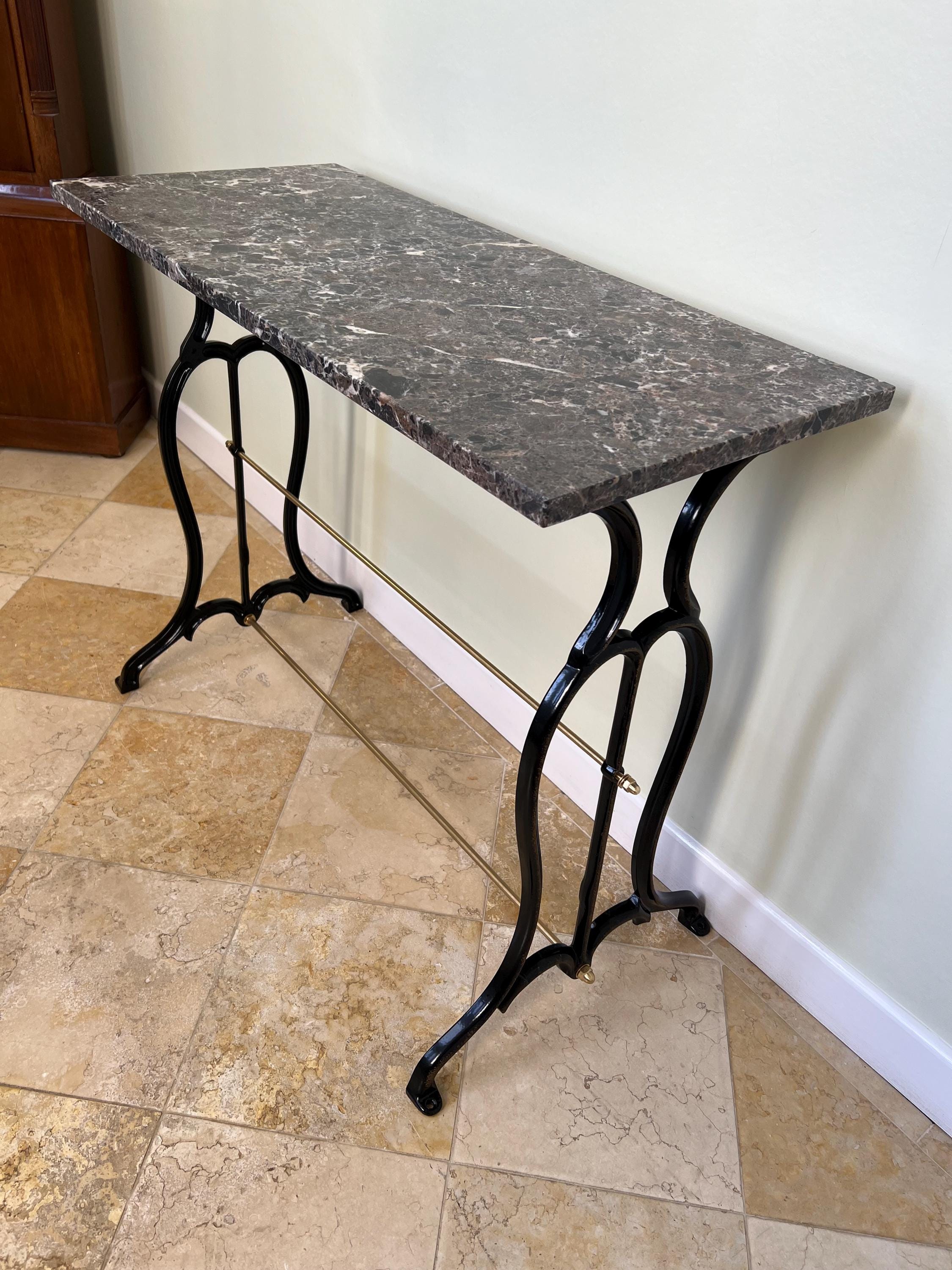 Antique Victorian Cast Iron Hall, Consol or Patio Table - Etsy