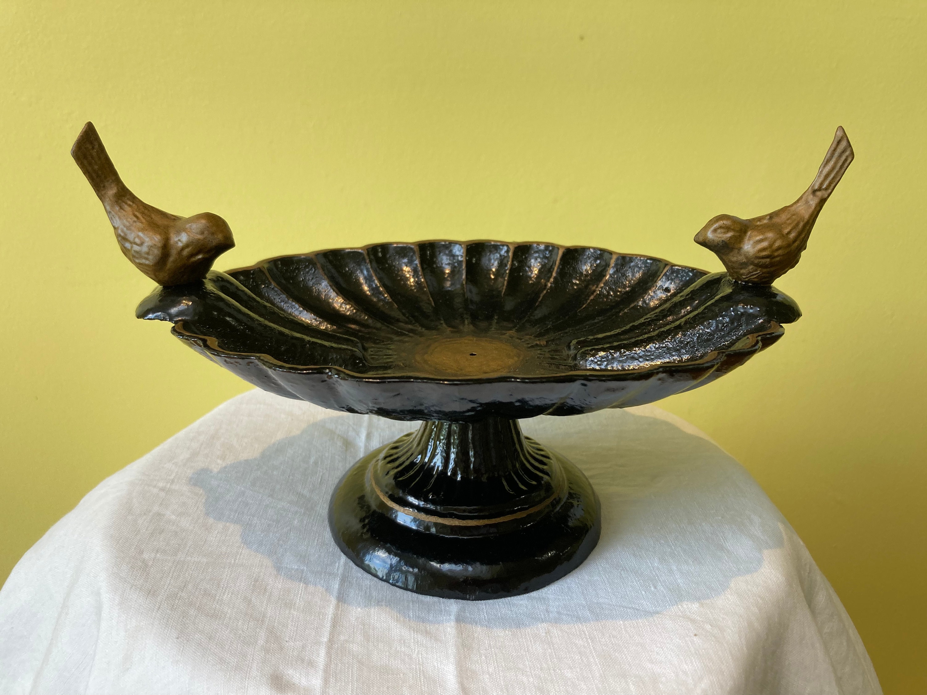 Antique Victorian Cast Iron Bird Bath/bon Bon Dish - Etsy