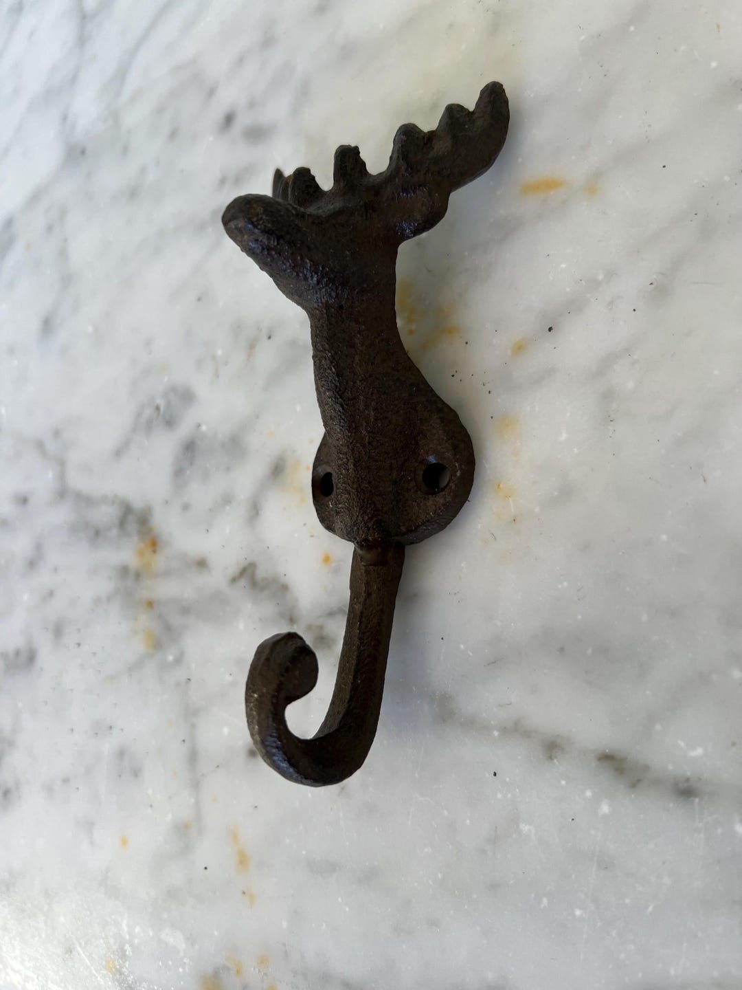 Antique Cast Iron Stags Head Coat Hook - Etsy