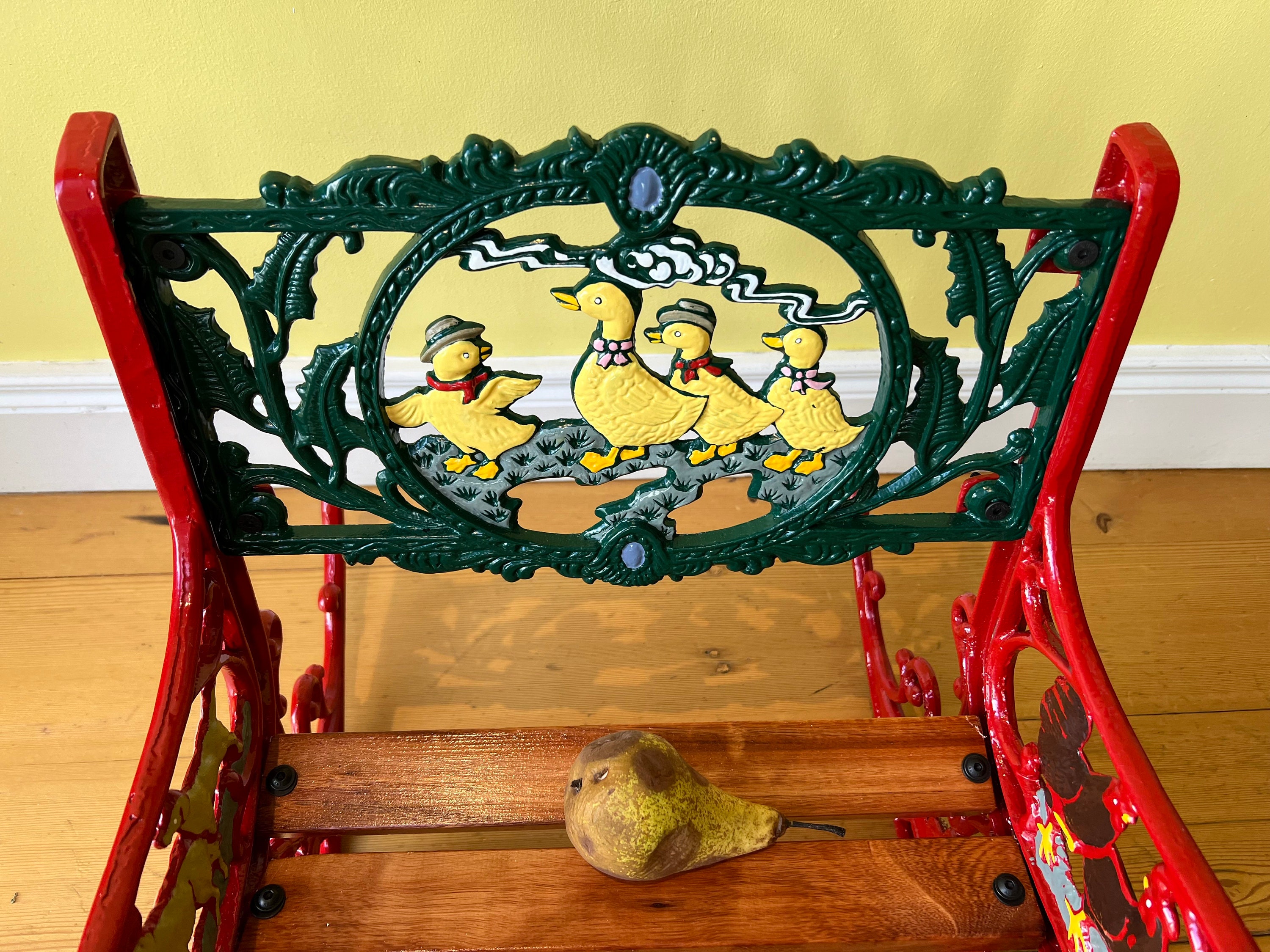 Antique Cast Iron Children's Rocking Chair - Etsy UK