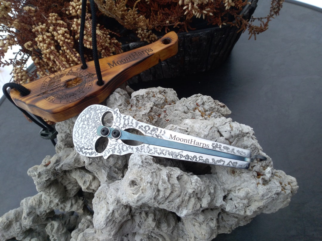 Jaw Harp - SKULL - 2in1 - , Jews Harp, Drumla, Doromb, Vargan - Etsy