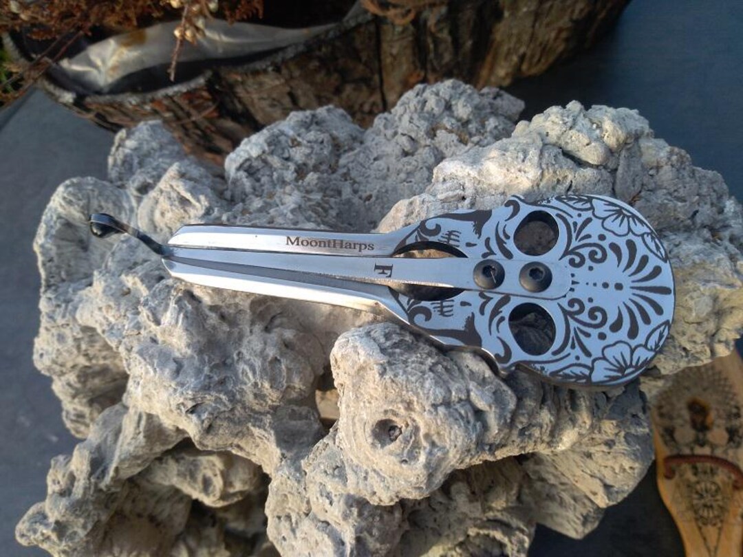 Jaw Harp - SKULL - 2in1 - , Jews Harp, Drumla, Doromb, Vargan - Etsy