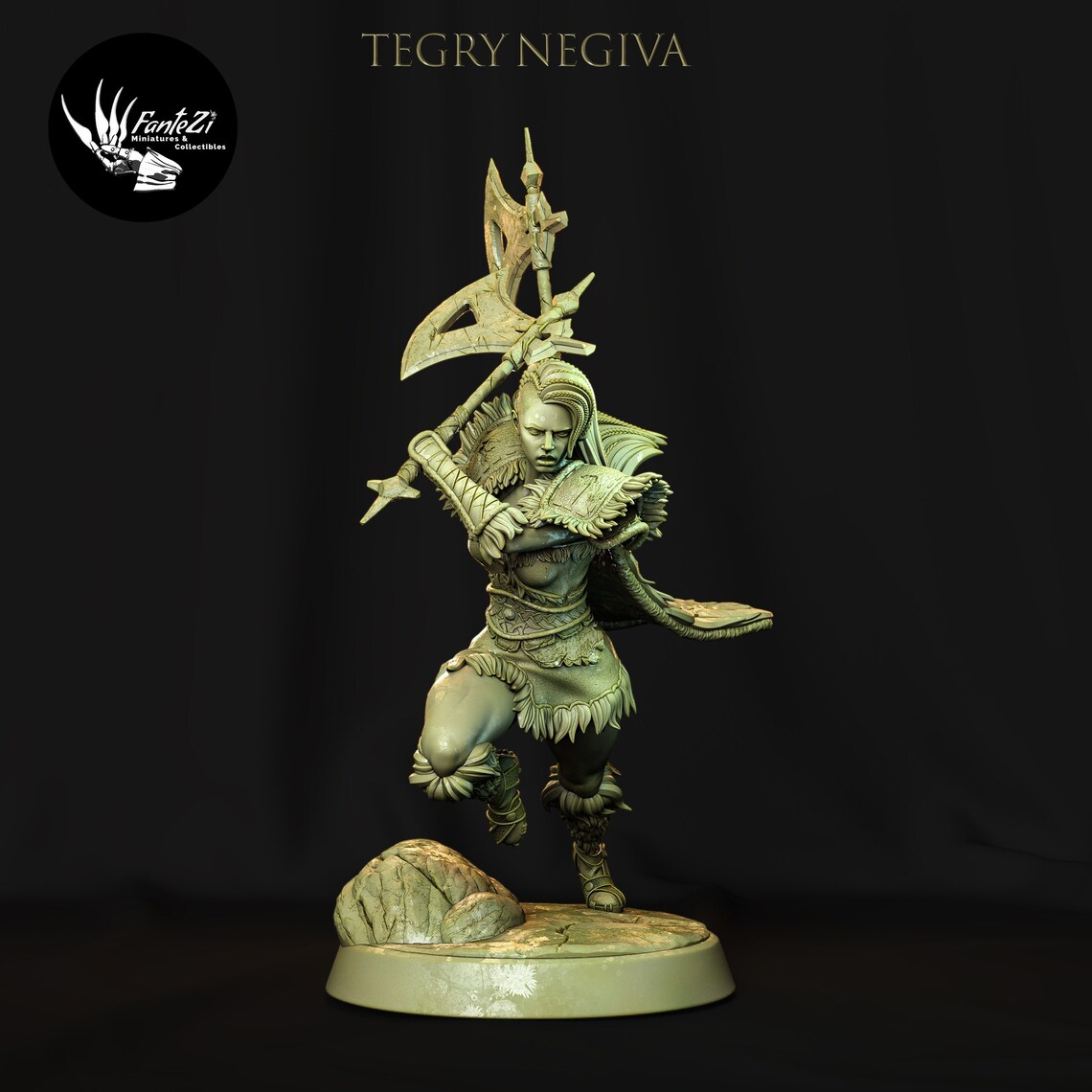 Barbarian Tegry Negiva Fighter Viking Fantasy Miniature Aos - Etsy