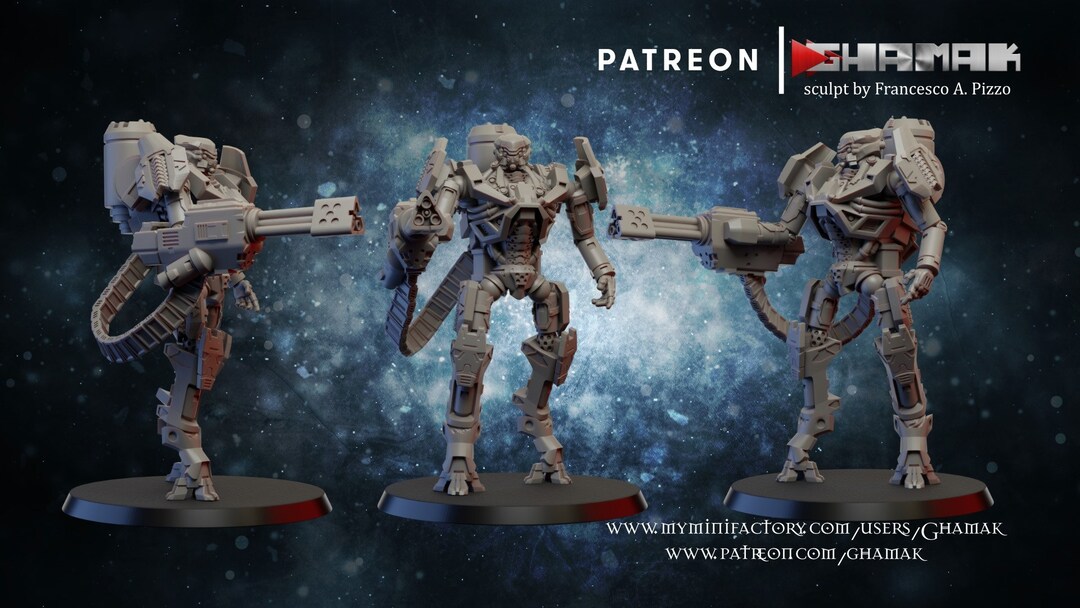 Droid Automata Drone Assassin Aos SCIFI War Games Role Playing Dungeons ...