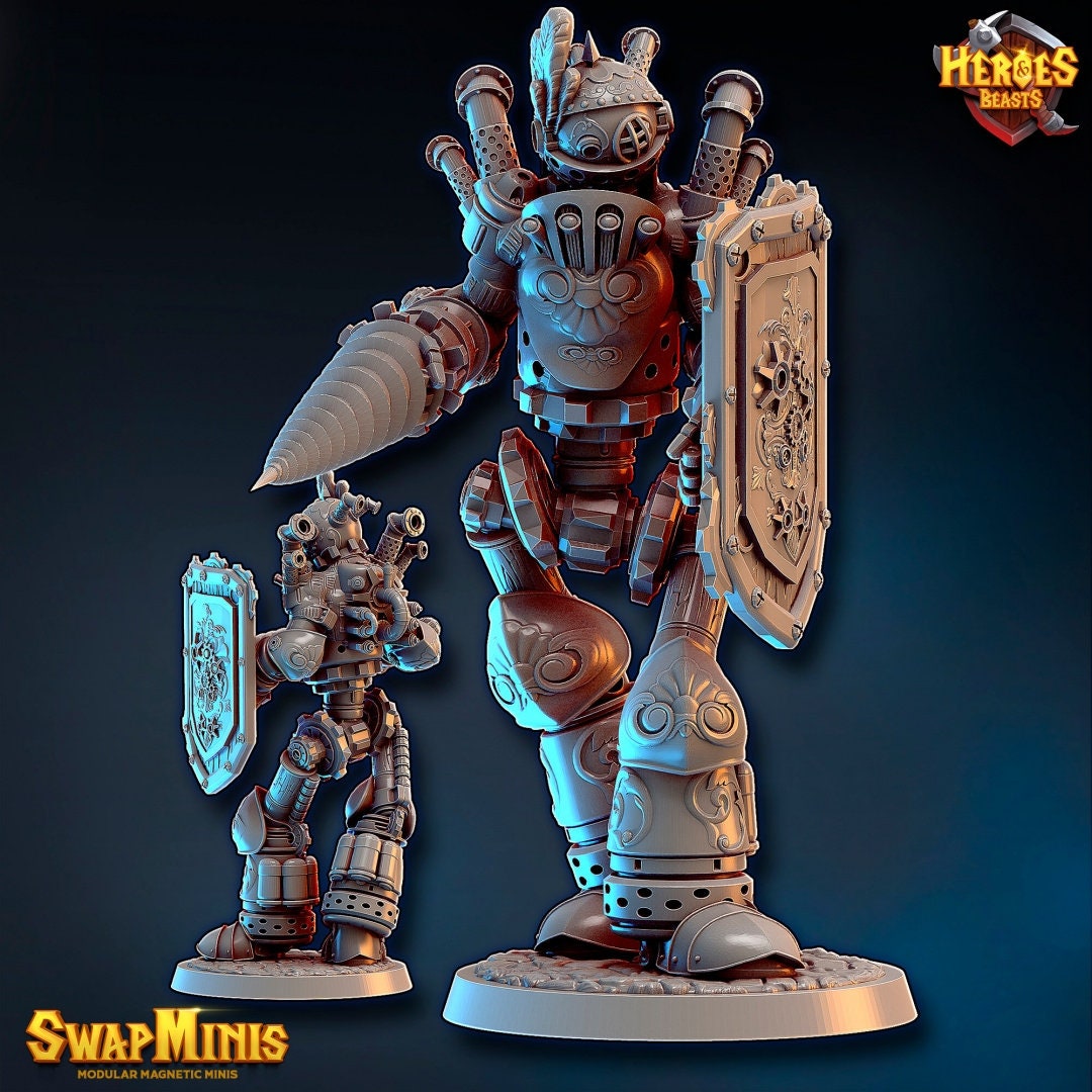 Warforged Automaton Barbarian Fighter Fantasy Aos War Games Role ...