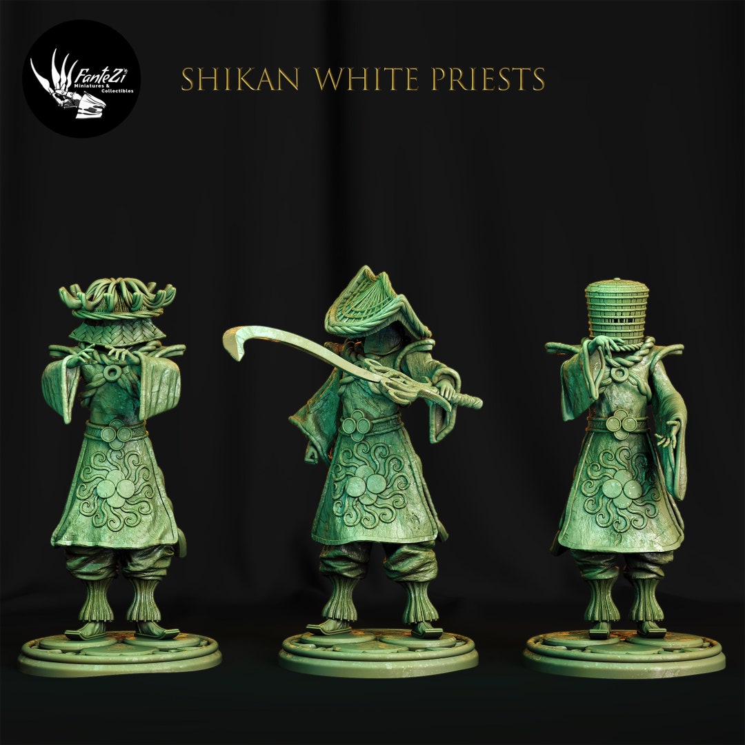 Shikan's White Priests Guards Warriors Monks Aos War Games Role Playing ...