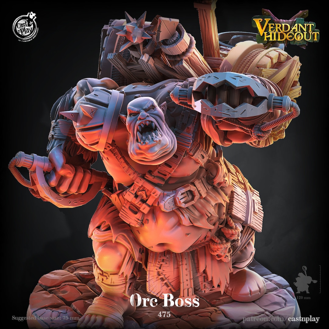 Dungeon Orc Boss Orc Aos War Games Role Playing Dungeons and Dragons ...