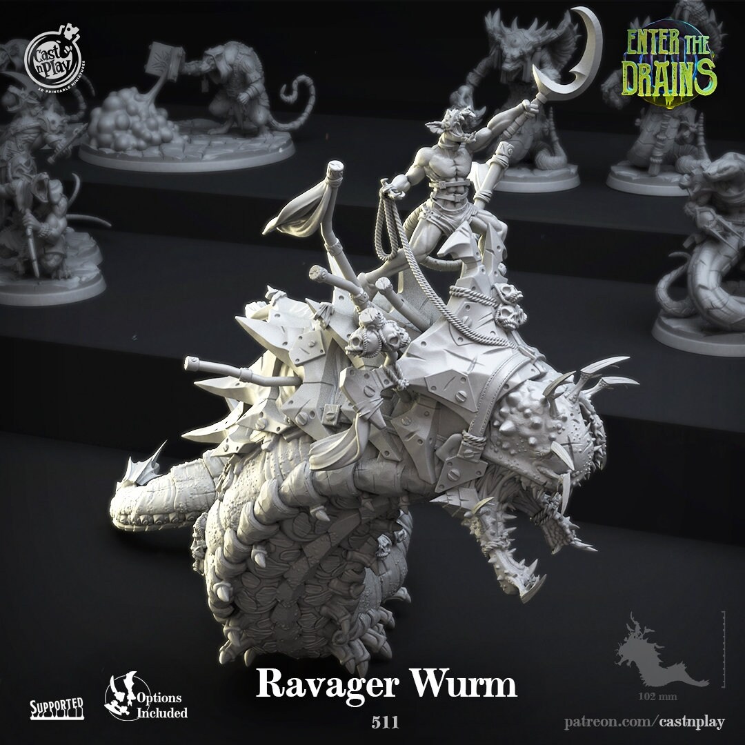 Dungeon Ravager Wurm Aos War Games Role Playing Dungeons and Dragons ...