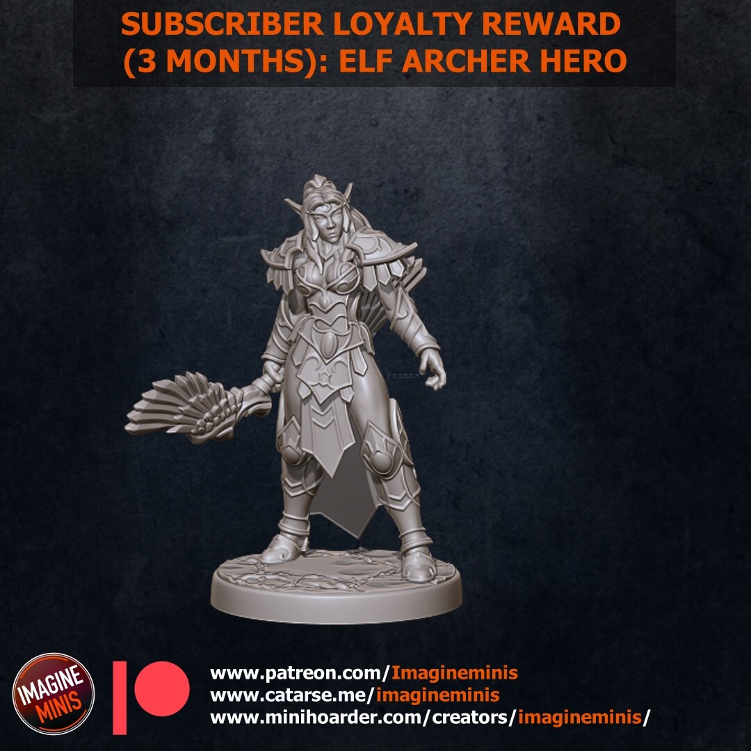 Elf Archer Hero Aos War Games Role Playing Dungeons and Dragons Proxy ...