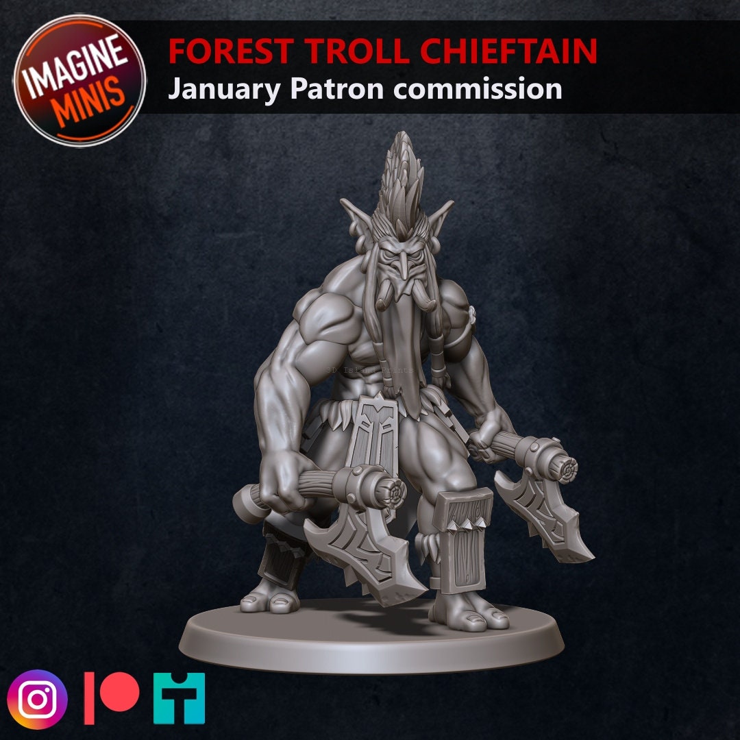 Forest Jungle Troll Chieftain Priest Shadow Master Aos War Games Role ...