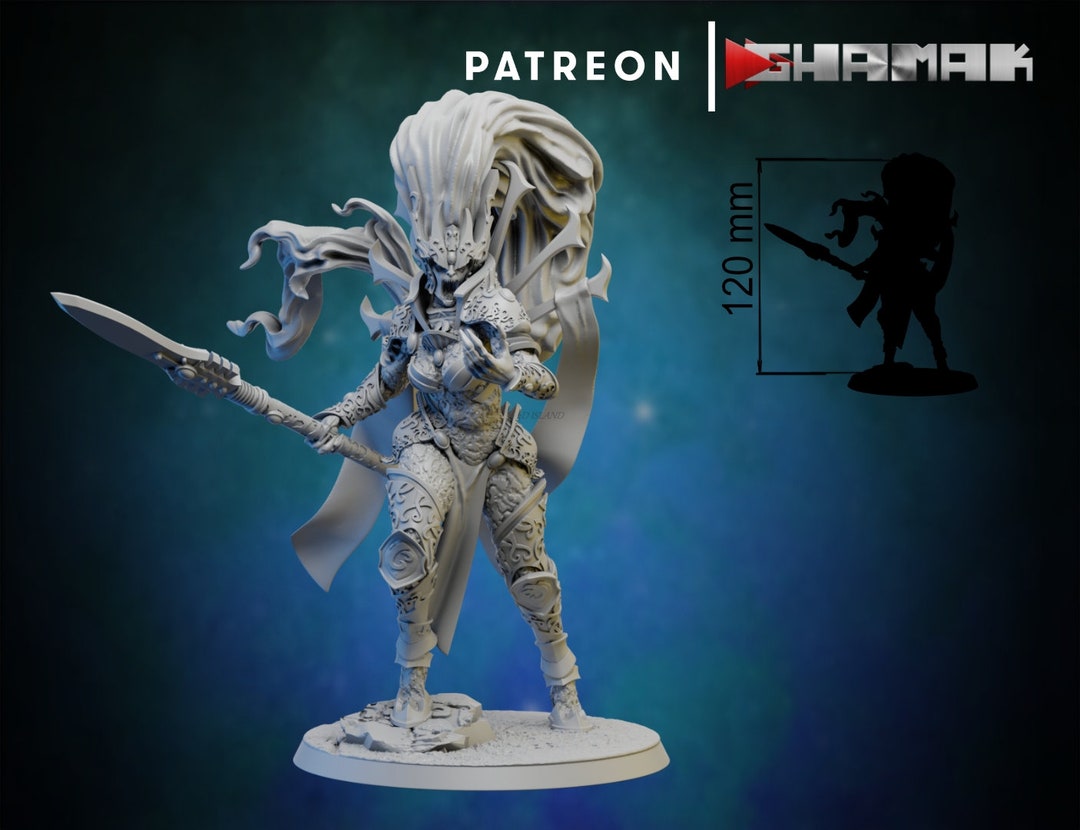 Dark Ava Avatar of Battle Wraith Space Elf Aos SCIFI War Games Dungeons ...