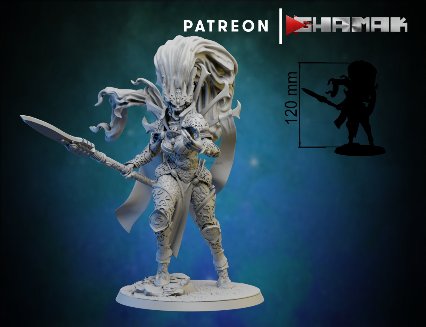 Dark Ava Avatar of Battle Wraith Space Elf Aos SCIFI War Games Dungeons ...