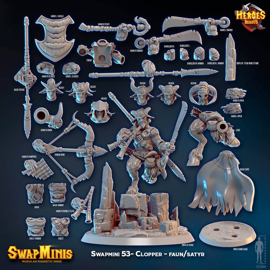 Clopper Faun Satyr Fantasy Aos War Games Role Playing Dungeons and ...