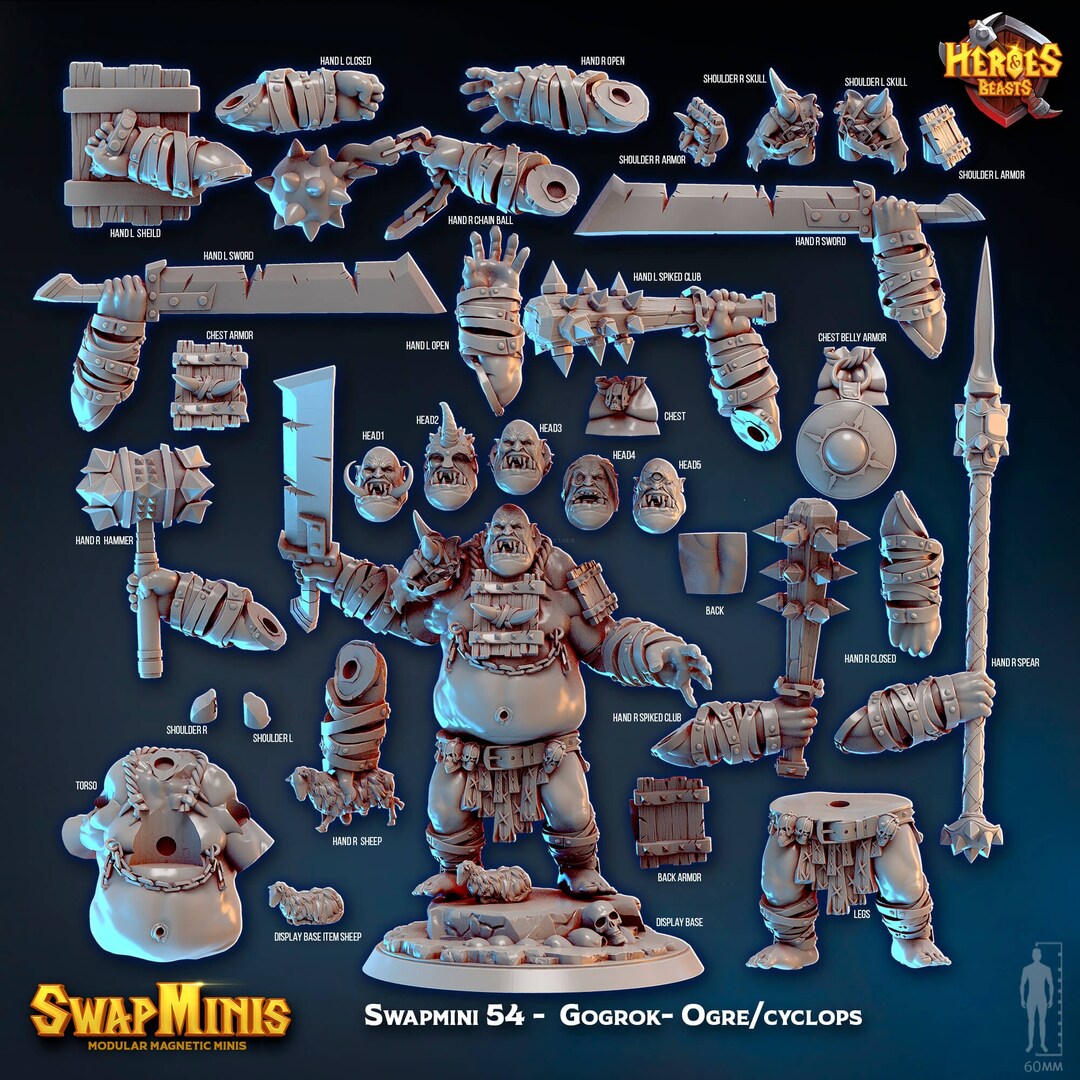 Gogrok Ogre Cyclops Fantasy Aos War Games Role Playing Dungeons and ...