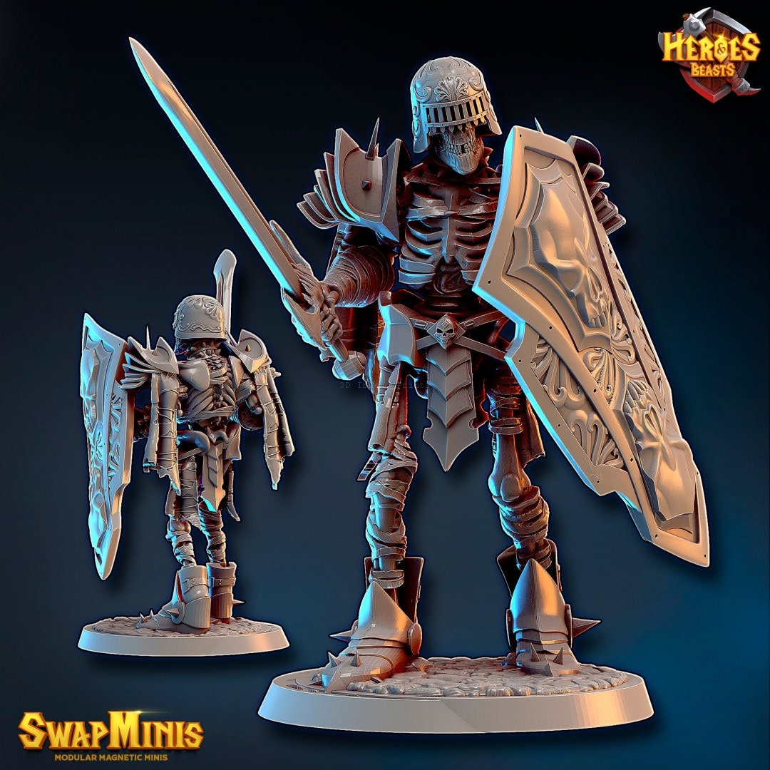 Undead Skeleton Knight Barbarian Fighter Fantasy Aos War Games Role ...