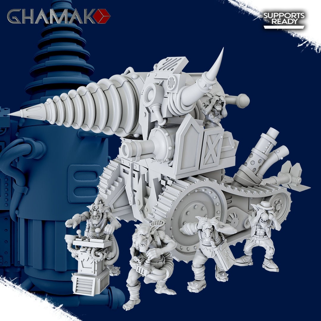 Zapp Cannon Orc Ork Aos SCIFI War Games Role Playing Dungeons and ...