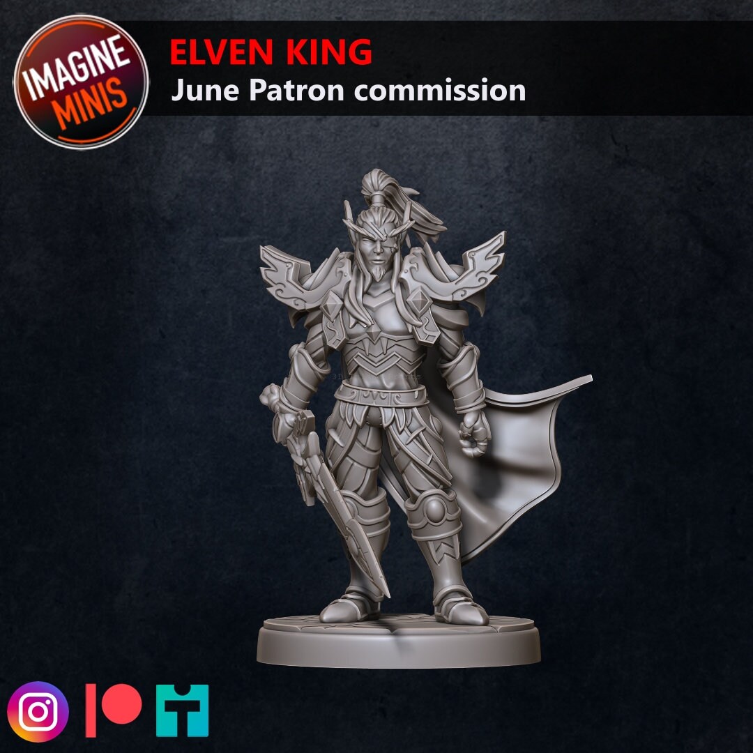 Elven King Lord Regent Commander Aos War Games Role Playing Dungeons ...