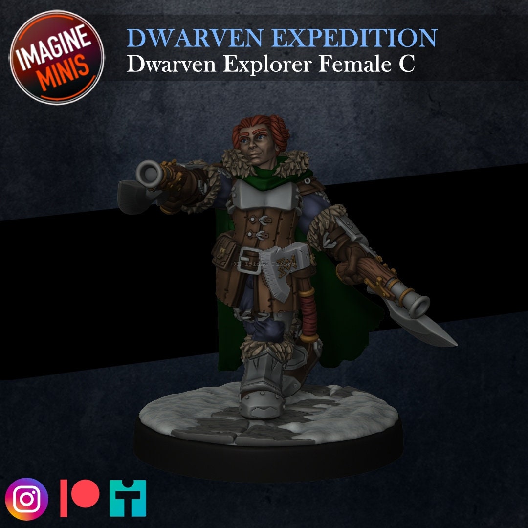 Female C Dwarven Expedition Aos War Games Role Dungeons and Dragons ...
