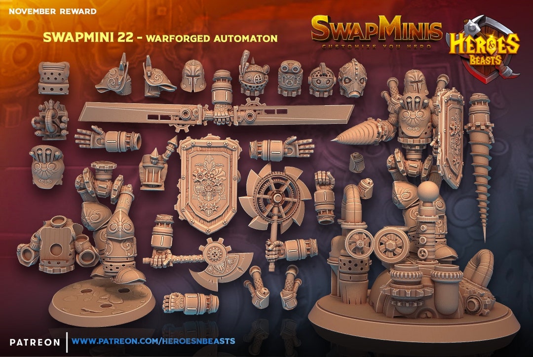 Warforged Automaton Aos War Games Role Playing Dungeons and Dragons ...