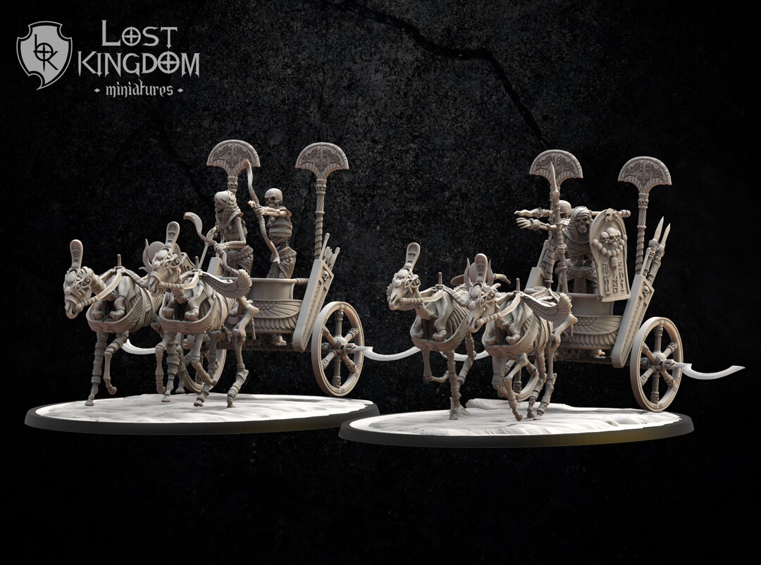 Chariot Egyptian Mummy Fighters Soldiers Sand Empire Tomb Aos War Games ...