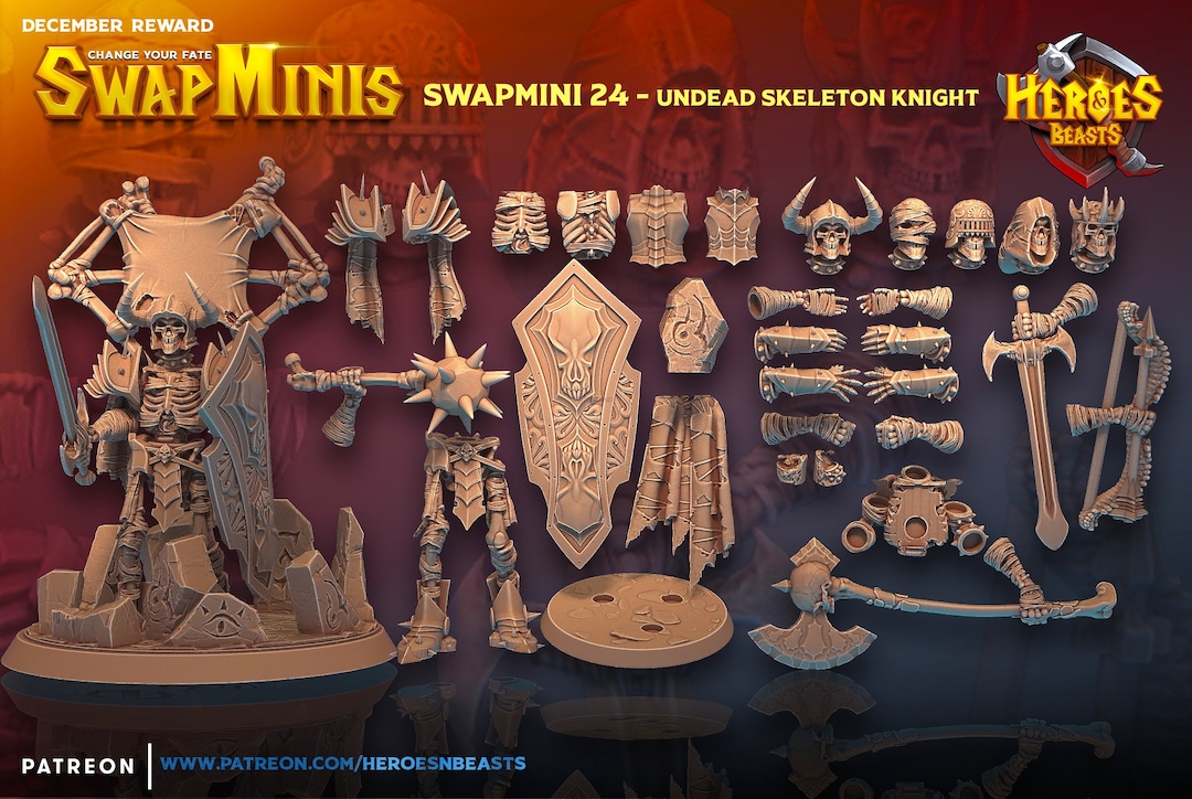 Undead Skeleton Knight Aos War Games Role Playing Dungeons and Dragons ...