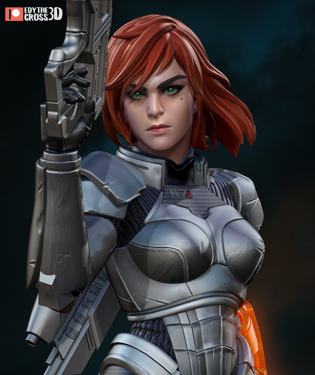 Female Commander Shepard Fan Art Anime Videogames Aos War Games ...