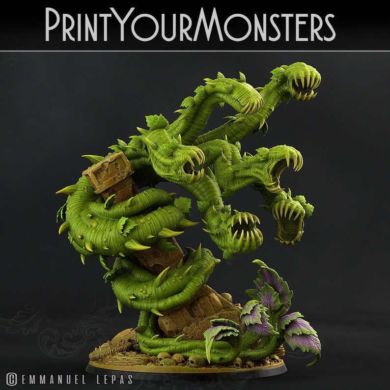 Verdant Hydra Serpent Reptilian Monster Aos War Games Role Playing ...
