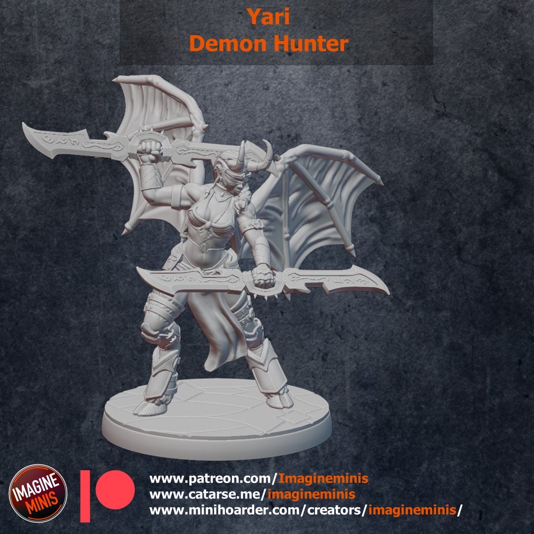 Yari the Demon Hunter Aos War Games Role Dungeons and Dragons Proxy ...