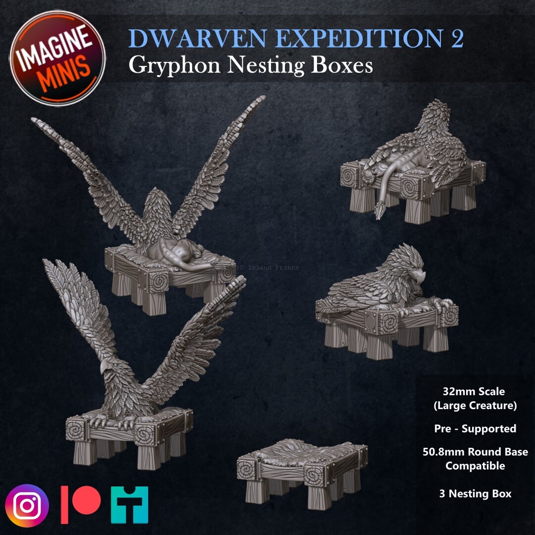 Dwarven Expedition Gryphon Nesting Boxes Aos War Games Rol Dungeons and ...