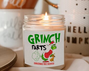 Grinch Candle Gift - Etsy