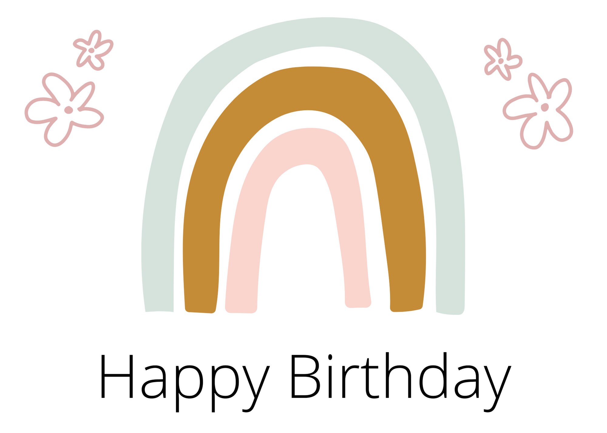 Happy Birthday Card | Colorful Printable Card - Etsy