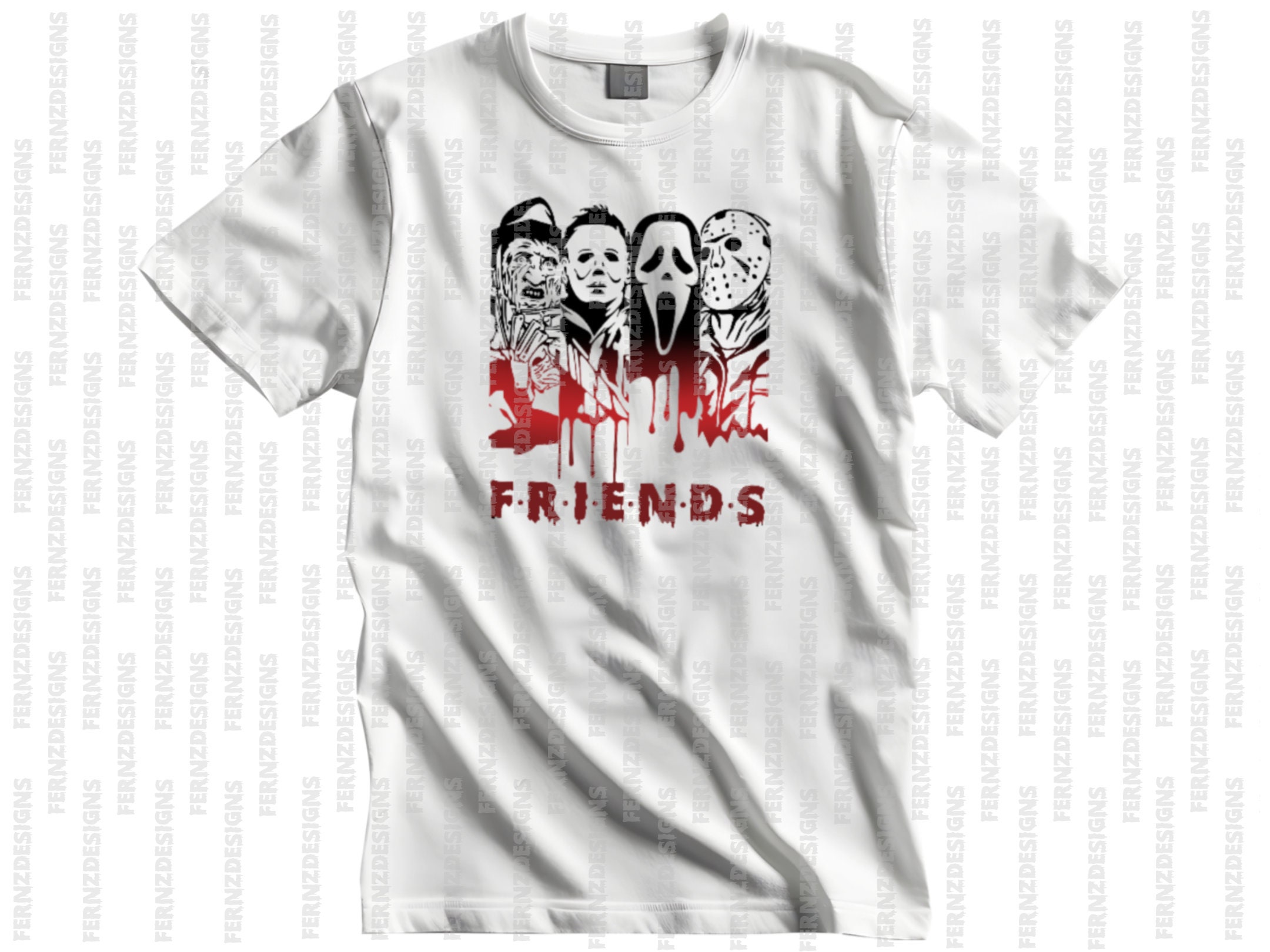 Halloween Horror Friends Svg - Etsy