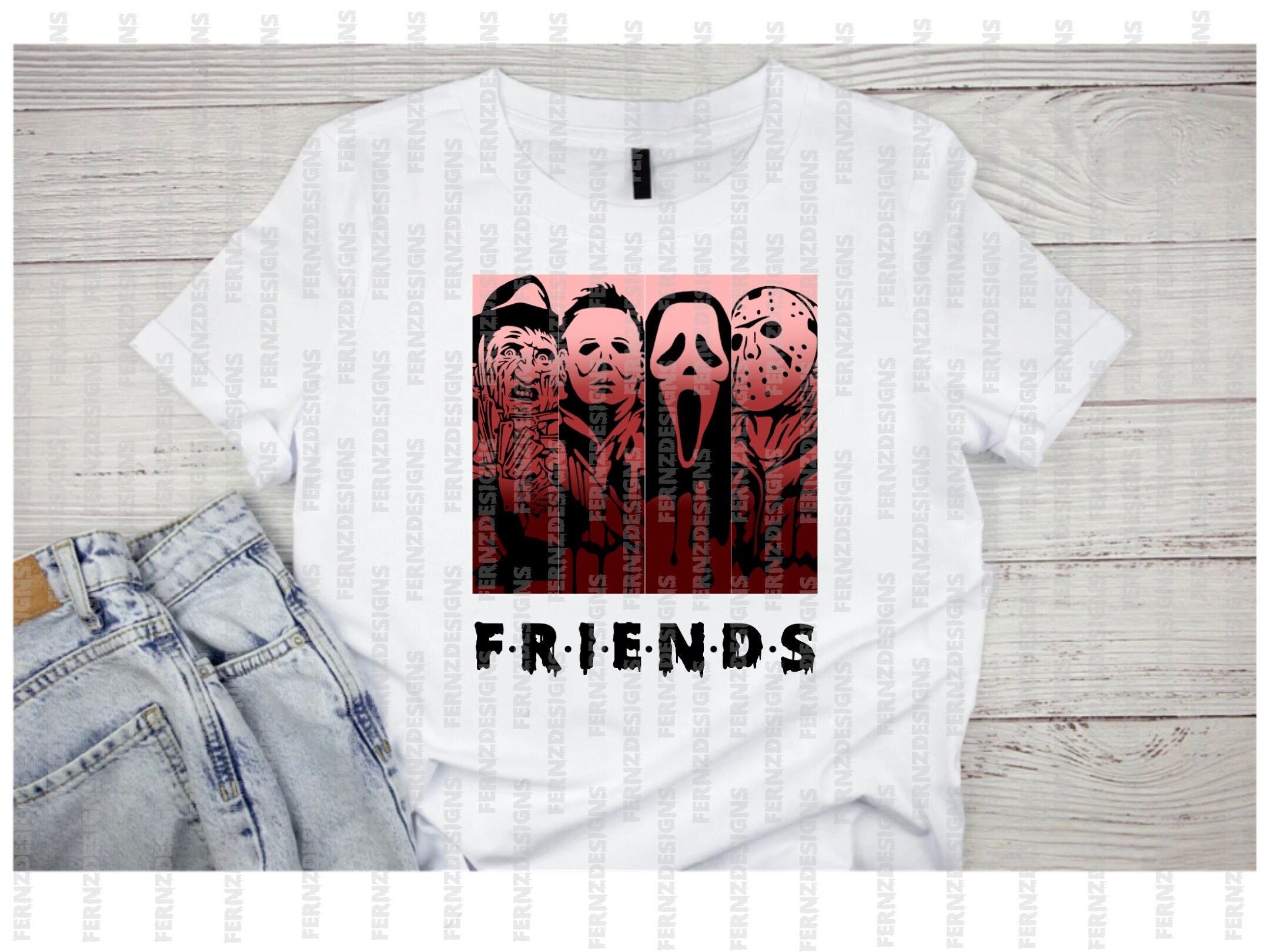 Halloween Horror Friends Svg - Etsy