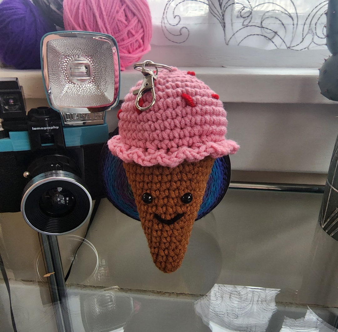 Ice Cream Cone Key Charm - Etsy