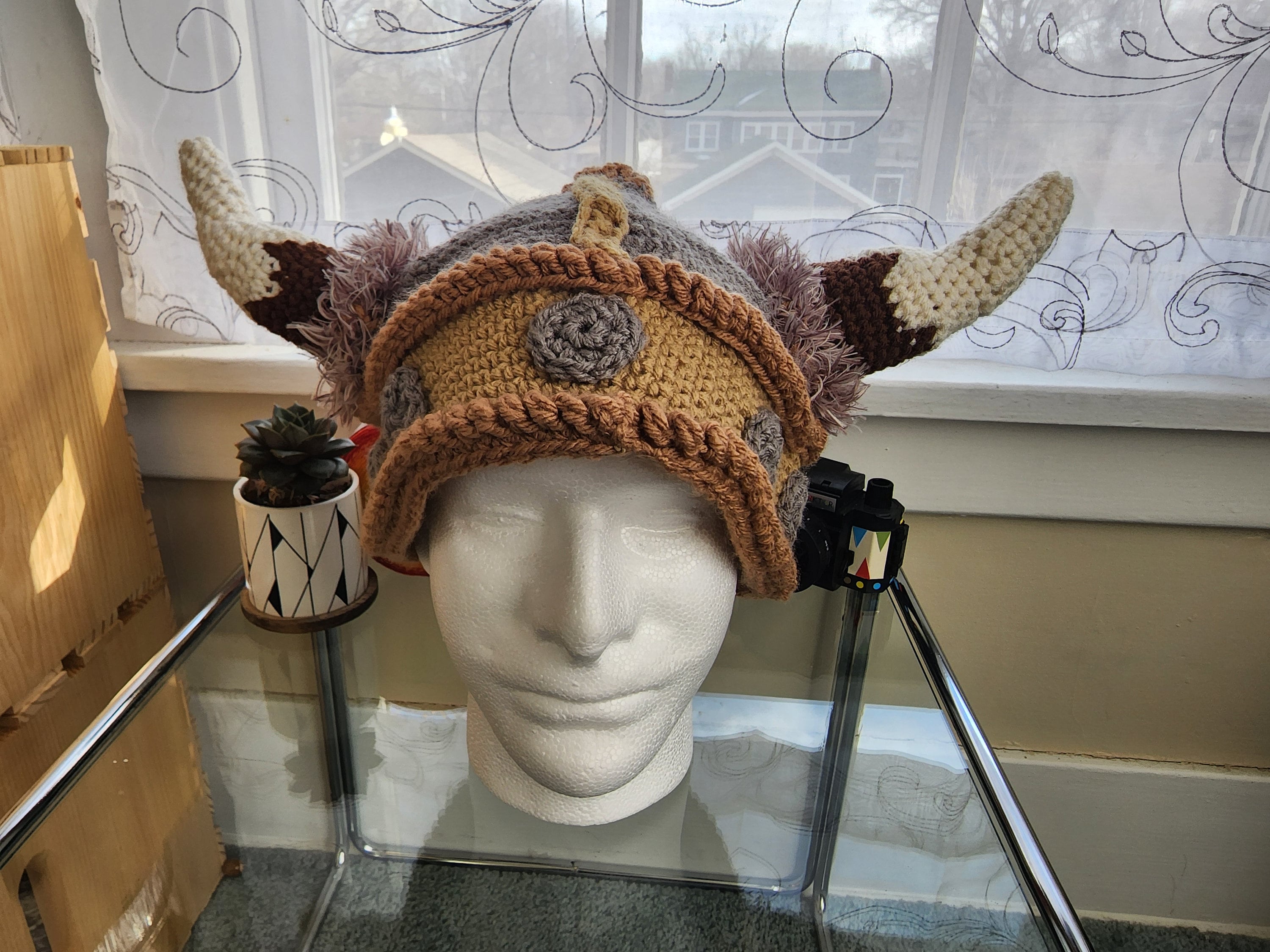 Viking Helmet With Removable Beard. - Etsy