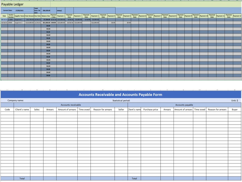 15+ Accounts Receivable & Accounts Payable: Dashboard ǀ Ledger ǀ ...