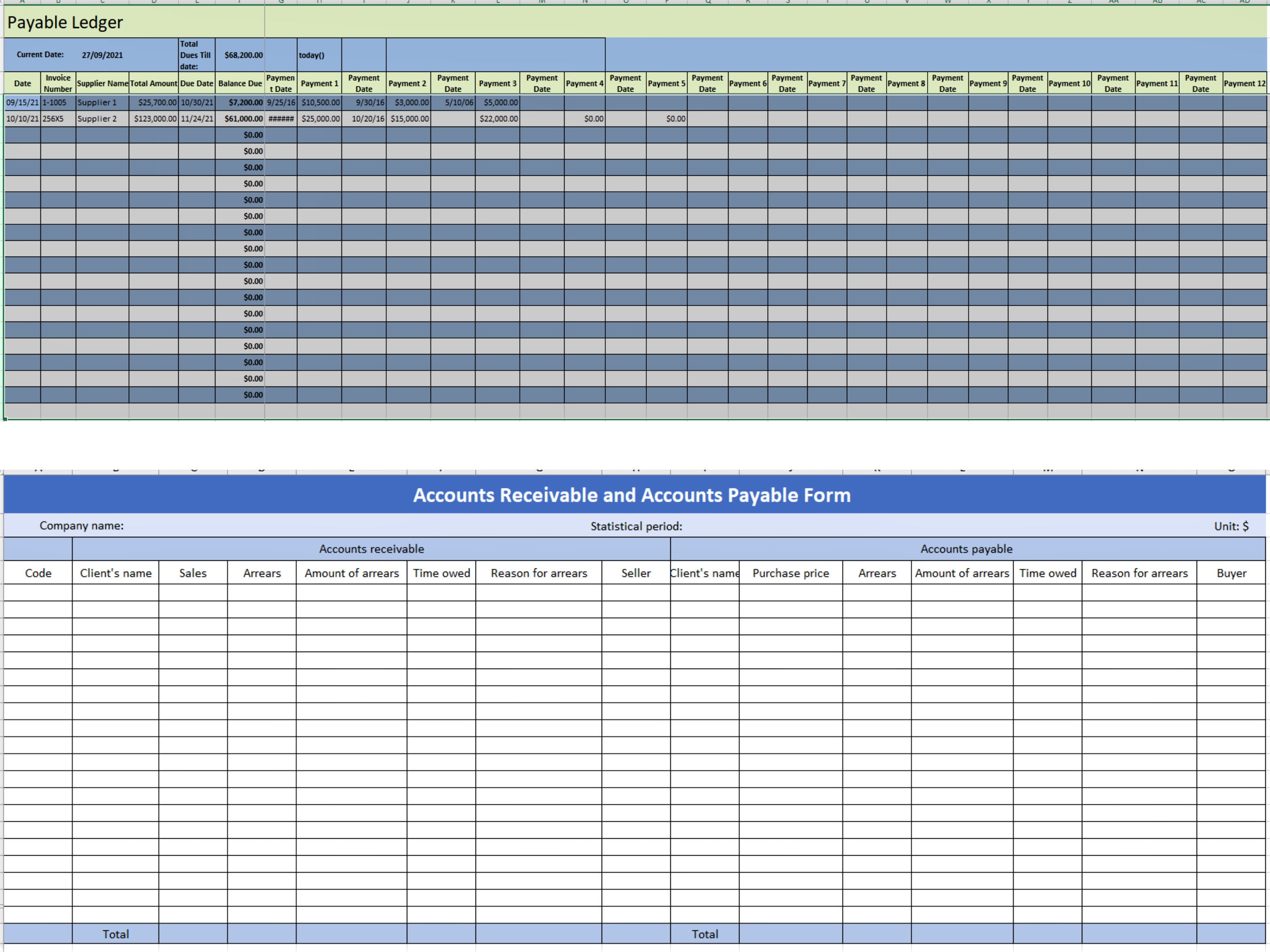 15+ Accounts Receivable & Accounts Payable: Dashboard ǀ Ledger ǀ ...