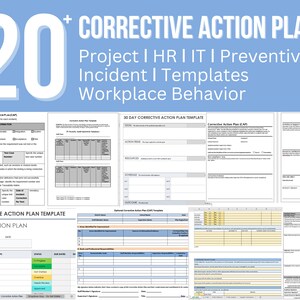 20 Corrective Action Plan Templates: Project ǀ HR ǀ IT ǀ Preventive ǀ ...