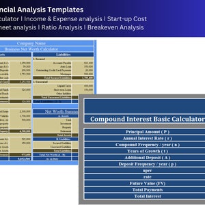 20+ Financial Analysis Templates: CAGR Calculator ǀ Income Expense ...