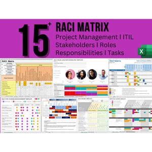 15+ RACI Matrix: Project Management ǀ ITIL ǀ Stakeholders ǀ Roles ǀ ...