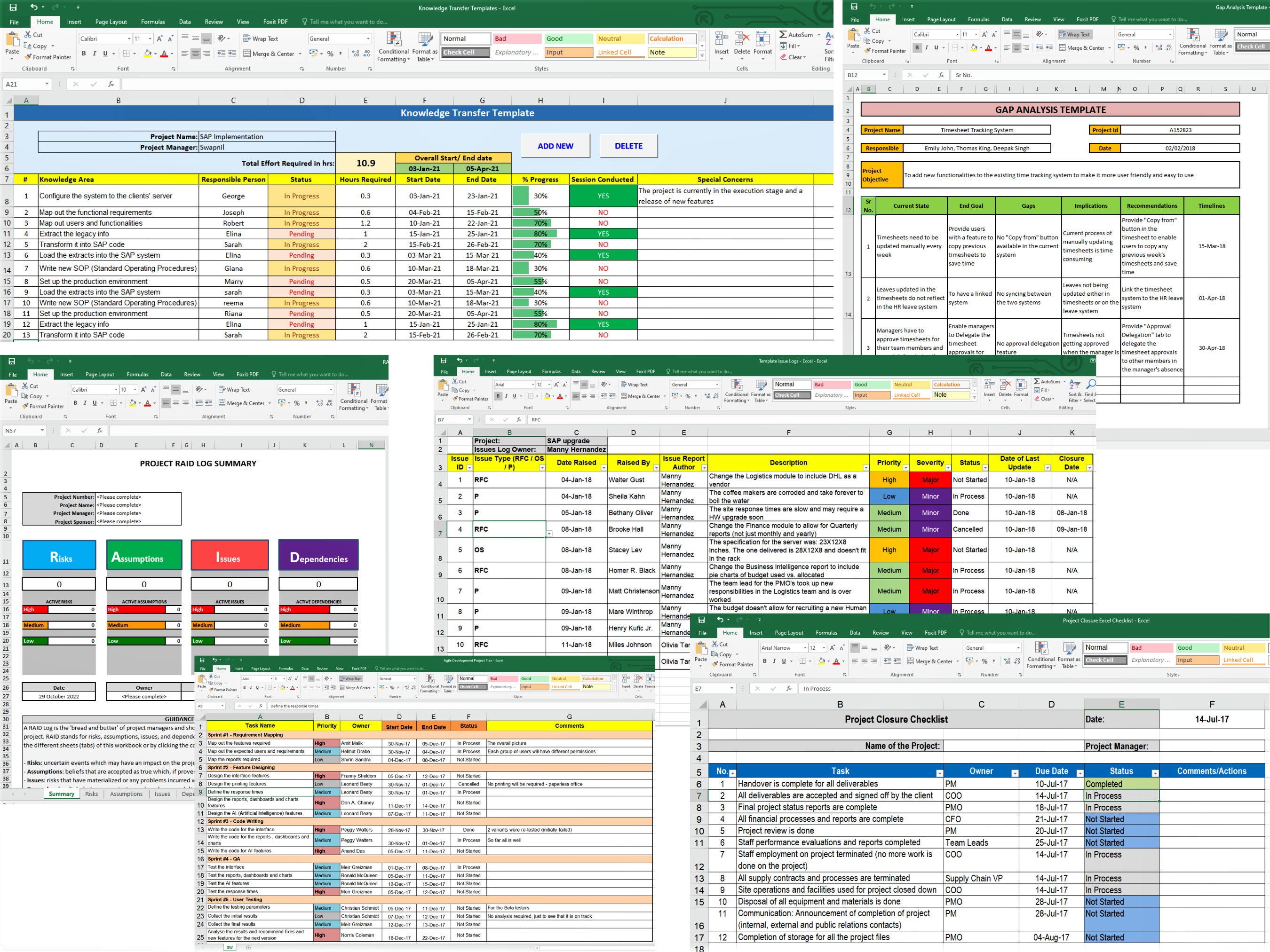 250 Project Management Templates: Project Initiation ǀ - Etsy Canada